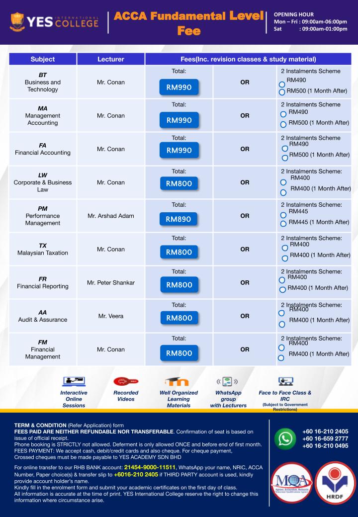acca - YES International College